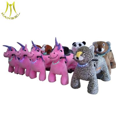 China Hansel cheap ride on furry animal go karts for amusement park ride for sale
