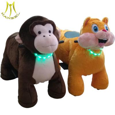 China Hansel amusement park electric scooter plush animal coin toy ride for sale