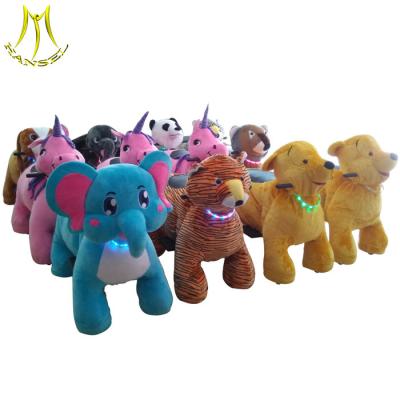 China Hansel wholesale plush animal electric scooter electric riding toy car for sale