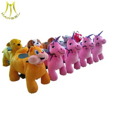 China Hansel wholesale battery operated animal four wheels pony bikes for sale
