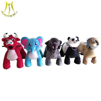 China Hansel  2018 shopping mall coin operated plush animal jungle rides electric scooters for sale