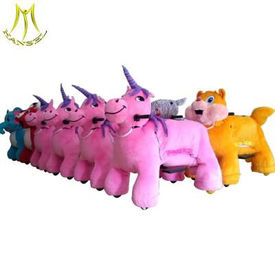 China Hansel  theme park equipment for sale electric ride on animals in mall for sale