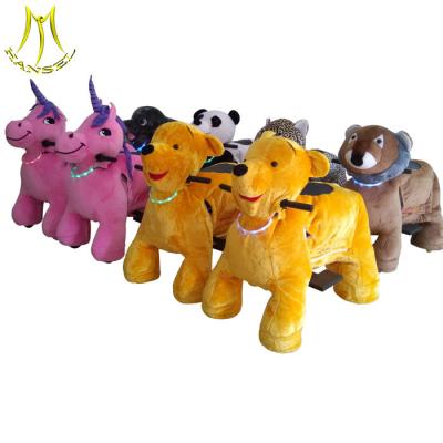 China Hansel wholesale animal electric motorcycle plush electric animal scooter ride for sale