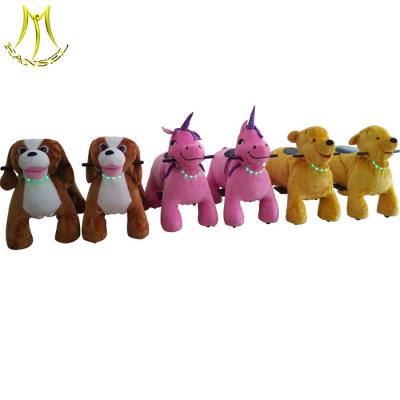 China Hansel amusement battery operated ride baby electrical animal scooter ride for sale