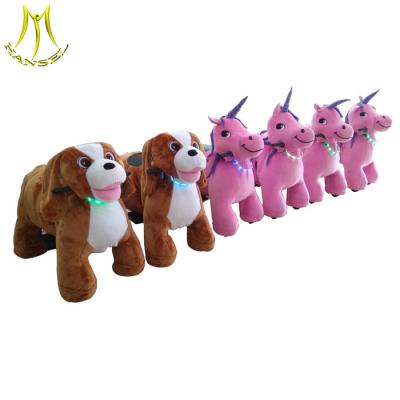 China Hansel   outdoor and indoor electric stuffed animals adults can ride for sale
