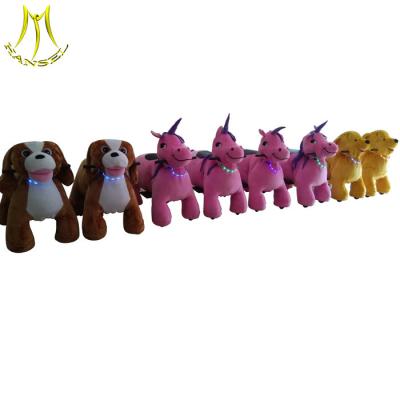 China Hansel  shopping mall animal electric rides for rental kid riding horse toy for sale