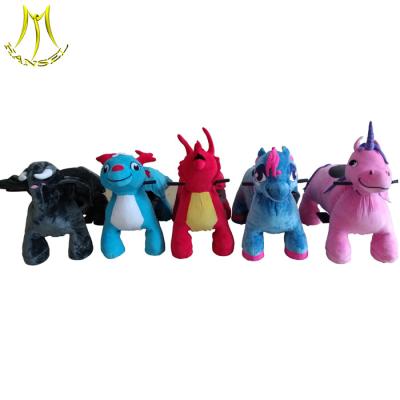 China Hansel 2018 electric outdoor plush motorized riding animals for sale for sale