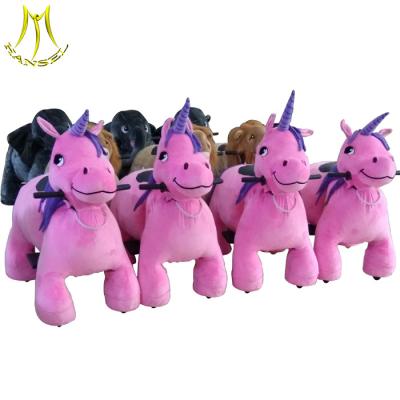 China Hansel coin operated animal toy rides walking electric  animals scooter for sale