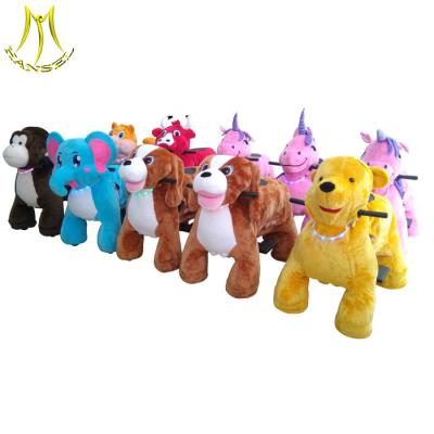 China Hansel coin operated battery operated walking animal ride for mall for sale