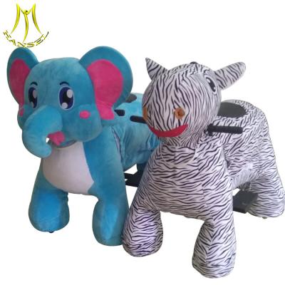 China Hansel amusement children rides on the plush electronic animal ride for sale