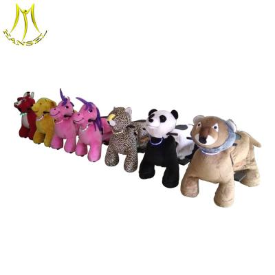 China Hansel  four wheel zippy battery kids animal scooter rides battery operated walking animal for sale