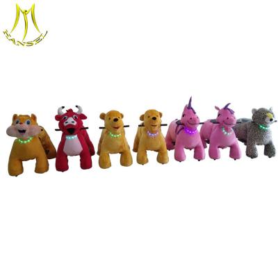 China Hansel adult horse ride on dinosaur animales mountables electric  ride for sale