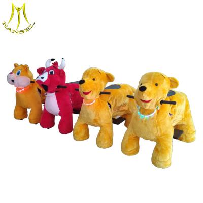 China Hansel latest plush toys  coin operated plush unicorn electric scooter rental for birthday parties for sale