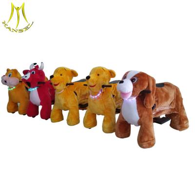 China Hansel luna park equipment plush animal electronic dog toy rides for sale for sale