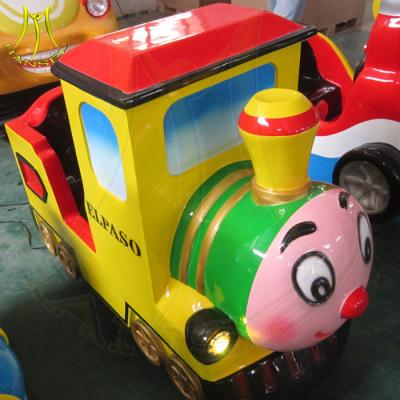 China Hansel wholesale indoor coin operated train kiddie rides kids game machine for sale