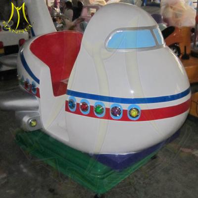 China Hansel children indoor coin operated fun games kiddie ride on plane for sale