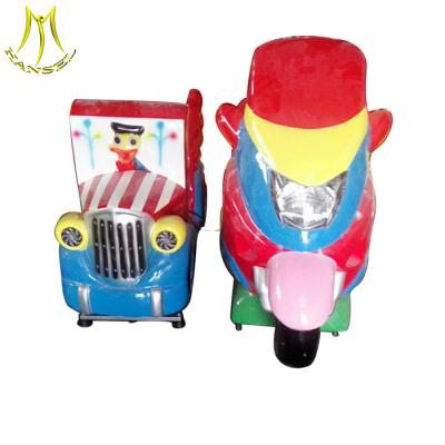 China Hansel luna park machine coin operated kids electric ride on motor for sale