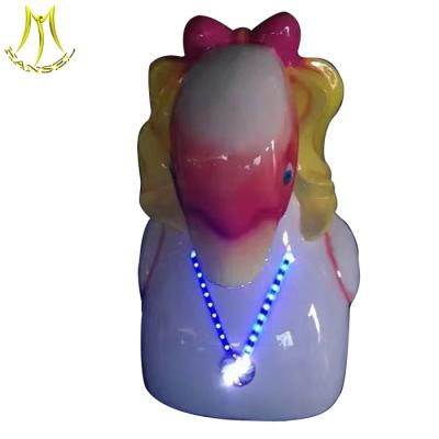 China Hansel  kids play machine children coin games coin rides games kiddie ride fiberglass toys game machine for sale