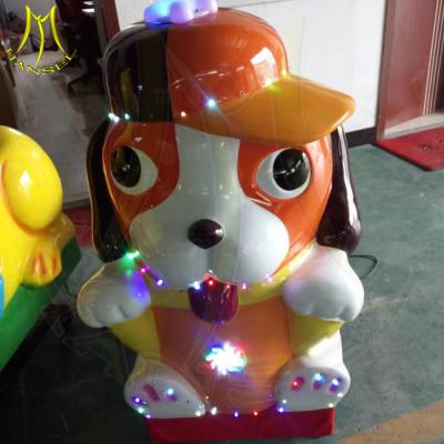 China Hansel amusement park machine park games fiberglass kiddie ride on dog for sale