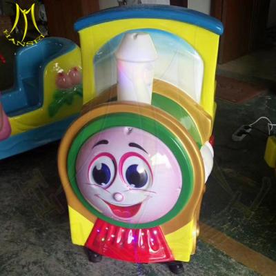 China Hansel children indoor coin operated fun games kiddie ride on toy train for sale