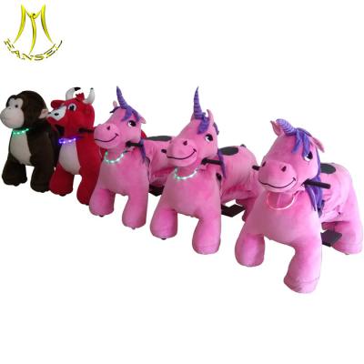 China Hansel amusement park games coin operated ride animal scooters in mall for sale
