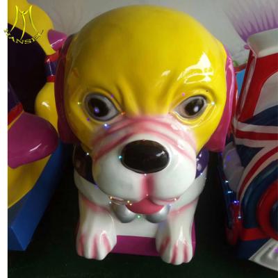 China Hansel  fast profits kiddie carousel ride for sale dog electric car game machine for sale