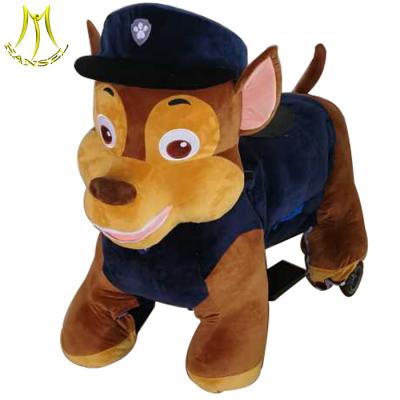 China Hansel electronic game machine battery operated kiddie ride on stuffed animal for sale
