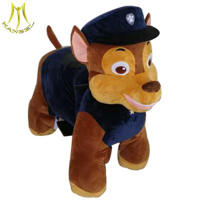 China Hansel battery powered coin operated kids ride on stuffed animal car for sale