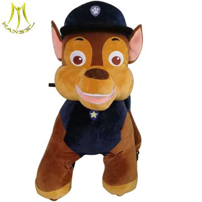 China Hansel hot selling children walking stuffed electric ride on dog for mall for sale