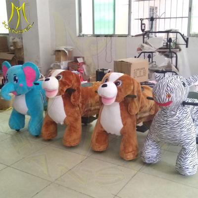 China Hansel four wheel electric car kids ride on electric stuffed animals for sale