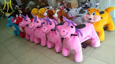 China Hansel walking animal battery powered kids plush electric animal ride for sale