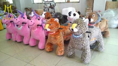 China Hansel  amusement ride battery operated plush ride on animal ride toys for sale