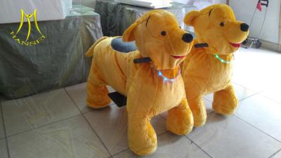 China Hansel guangzhou toys factory kids ride on stuffed electric motorized animals for sale