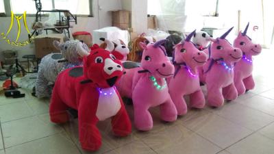 China Hansel hot selling kids walking battery operated ride on unicorn for mall for sale