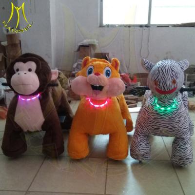 China Hansel amusement children funfair plush battery operated zoo animal toys for sale