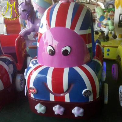 China Hansel wholesale luna park equipment coin game machine kiddie ride on bus for sale