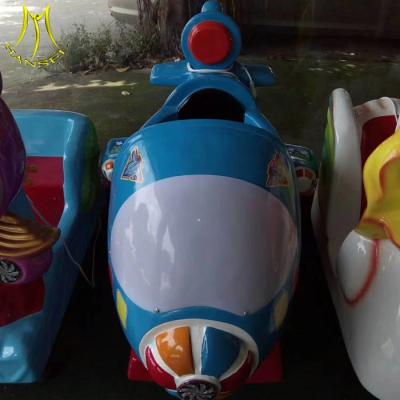 China Hansel cheap used coin operated kiddie ride on mini plane games machine for sale
