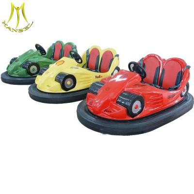 China Hansel amusement park games electric fiberglass coin operated bumper car for sale