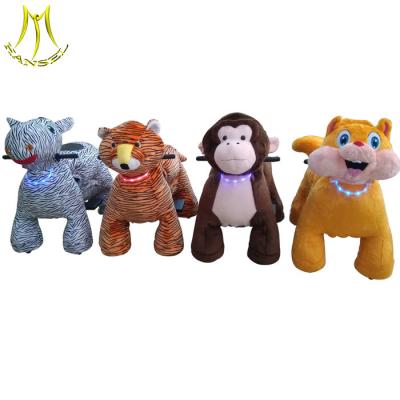 China Hansel shopping mall indoor rides electric stuffed animal scooters for sale