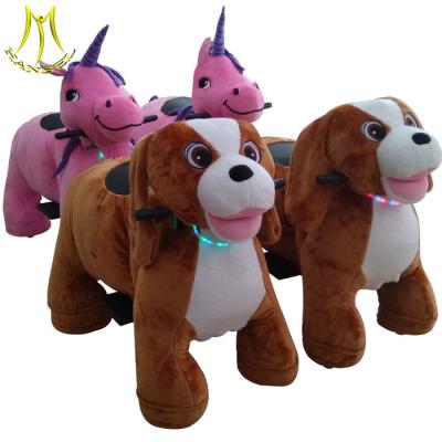 China Hansel hot selling kids battery powered walking stuffed animal ride for sale for sale