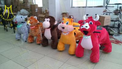 China Hansel zoo animals children park electronic stuffed walking horse toy ride for sale