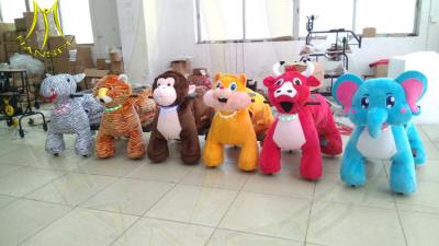 China Hansel battery powered kids electric happy rides on plush animal for sale