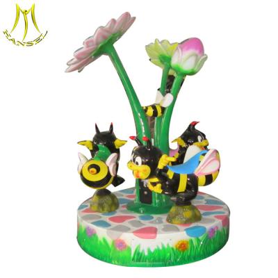 China Hansel  3 seats mini carousel for sale ride on horse toy pony for kids carousel amusement park for sale