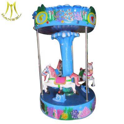 China Hansel portable carnival rides fiber glass children carousel horse rides for sale for sale