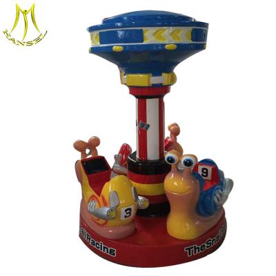 China Hansel  amusement park coin operated fiberglass carousel used merry go rounds for sale for sale