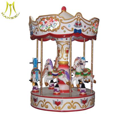 China Hansel  fairground toys mini carousel horse ride kids carousel for sale for sale