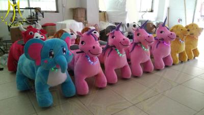 China Hansel amusement zoo animals children park products walking horse toy ride for sale