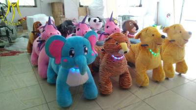 China Hansel children funfair plush battery operated zoo animal rides for park for sale