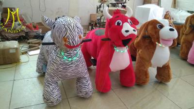 China Hansel soft stuffed animal car electric children ride on plush animals for sale
