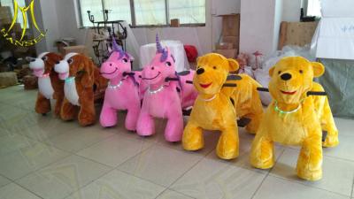 China Hansel amusement park games coin operated animal toys walking ride for sale